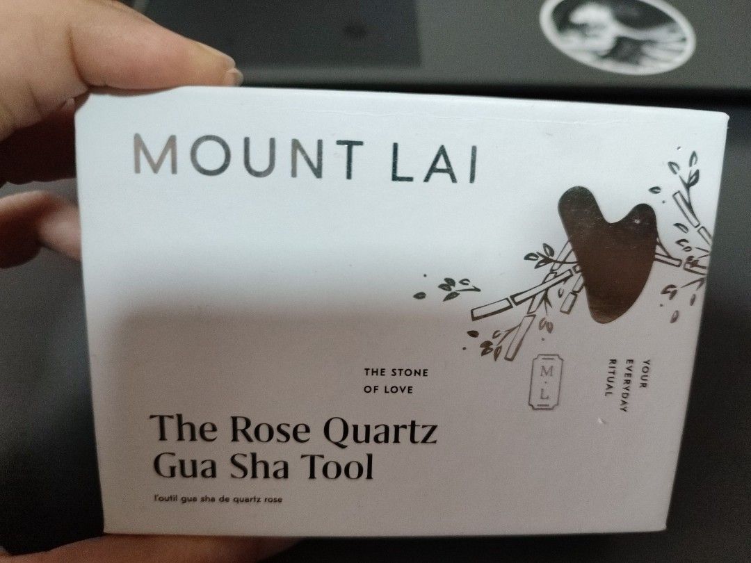 Mount Lai Gua Sha Facial Lifting Tool (Rose Quartz), Beauty & Personal Care, Face, Face Care on ...