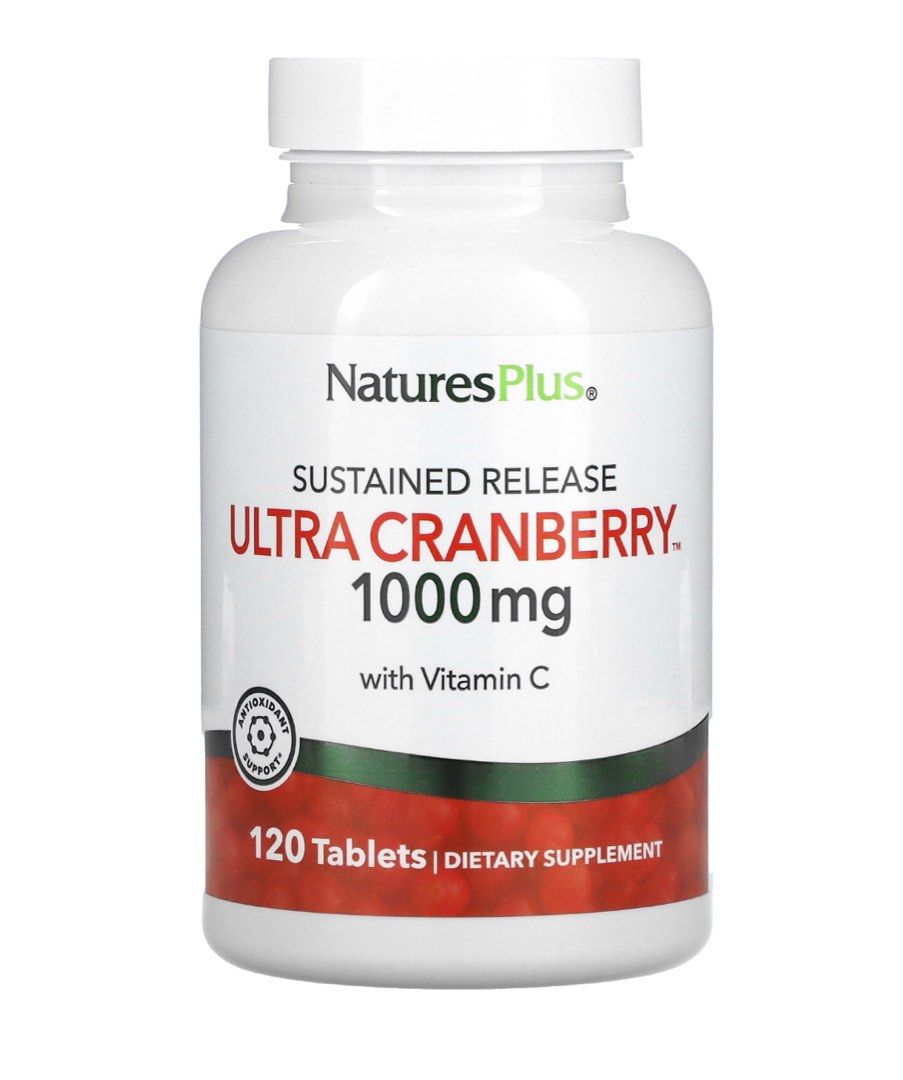 NaturesPlus Ultra Cranberry 1000mg with Vitamin C (Sustained Release ...