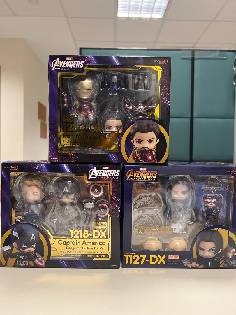 Nendoroid Avengers Deluxe Iron Man Mark 85 Captain America Winter ...