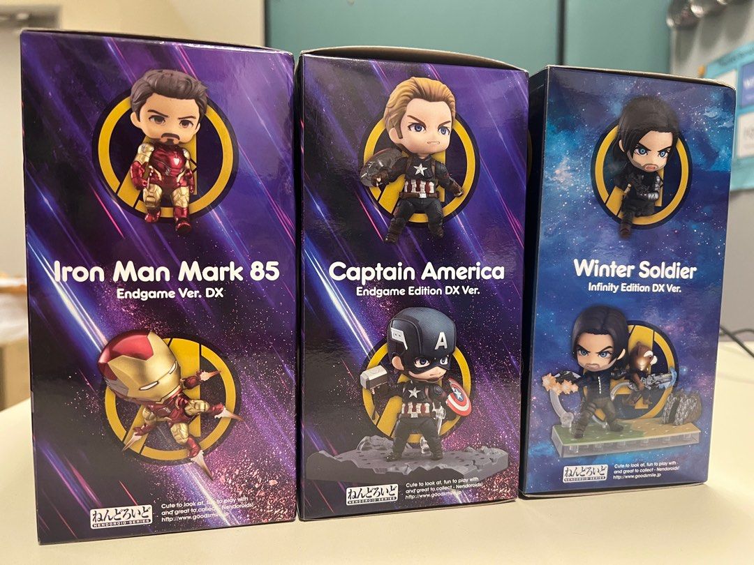 Nendoroid Avengers Deluxe Iron Man Mark 85 Captain America Winter ...