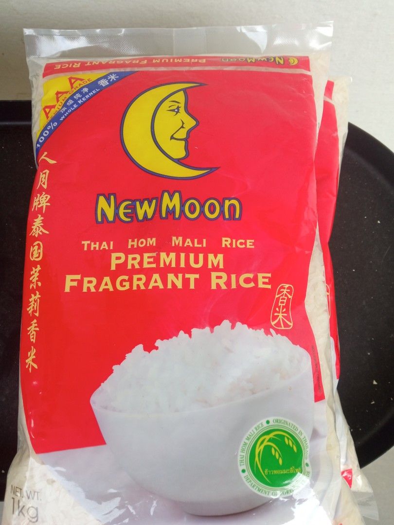 New Moon Premium Fragrant Thai Hom Mali Rice - 1 Kg, Food & Drinks ...