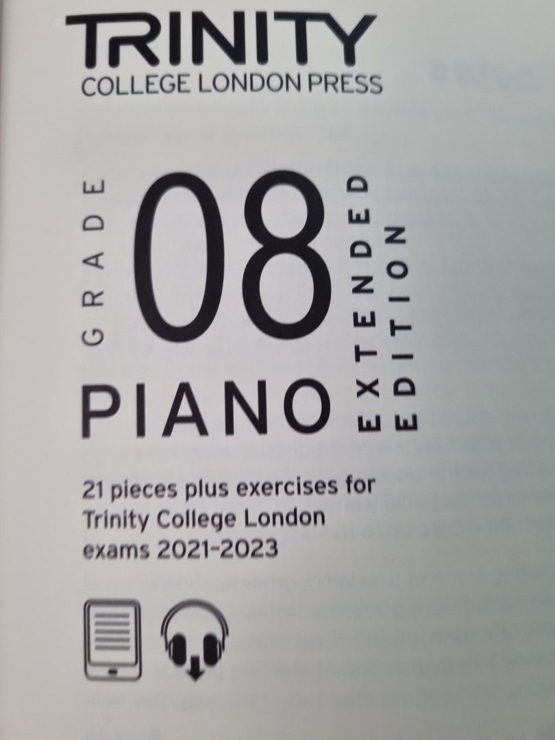 [NEW] Trinity Piano Grade 8 extended edition 2021-2023, Hobbies & Toys ...