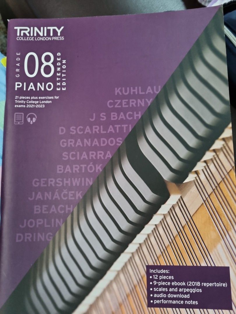 [NEW] Trinity Piano Grade 8 extended edition 2021-2023, Hobbies & Toys ...