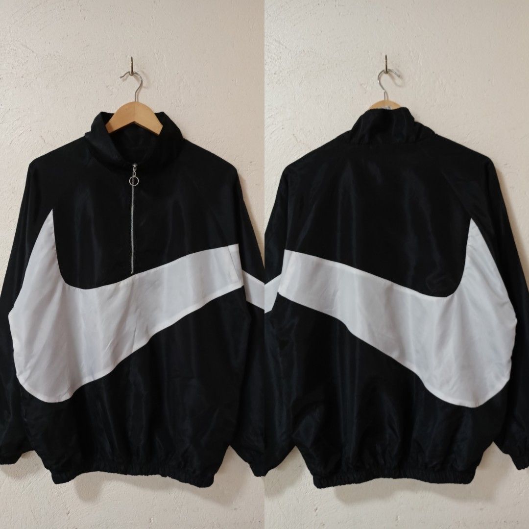 Nike half zip big logo windbreaker, Men's Fashion, Coats, Jackets and ...