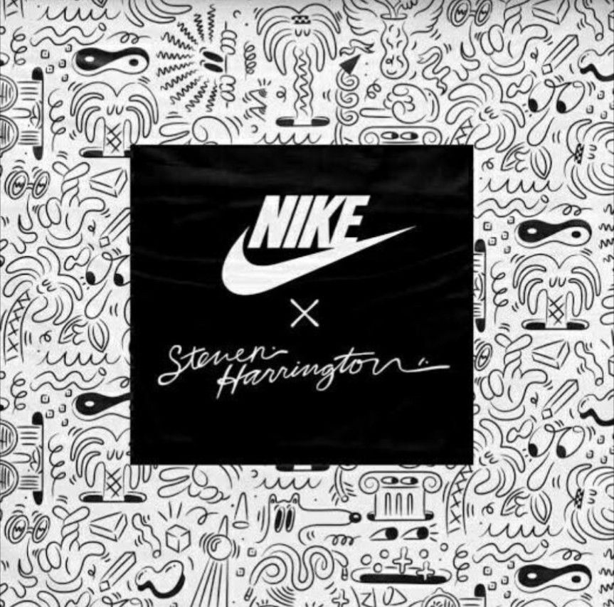 Nike x steven harrington, Fesyen Pria, Pakaian , Atasan di Carousell