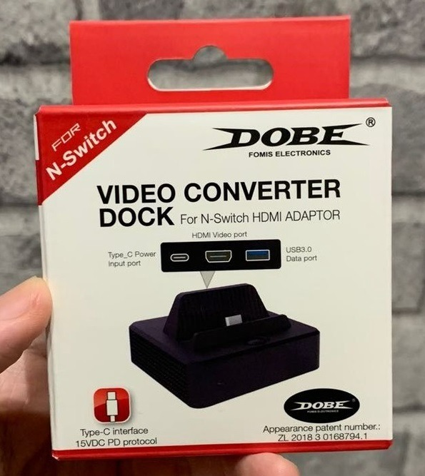 Nintendo Switch Dobe Video Converter Dock, Video Gaming, Video Game ...