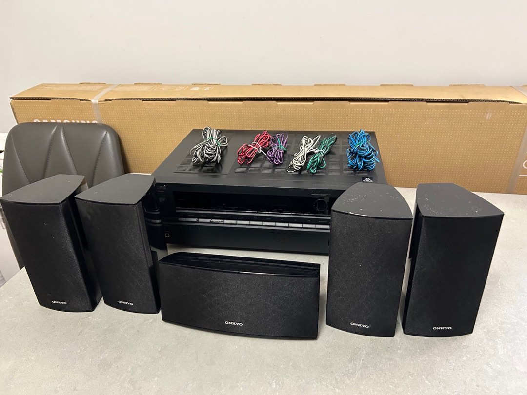 ONKYO (AV) HT-S3700 5.1 RECEIVER/ SPEAKER, 音響器材, Soundbar、揚聲器、藍牙喇叭、耳擴 - Carousell