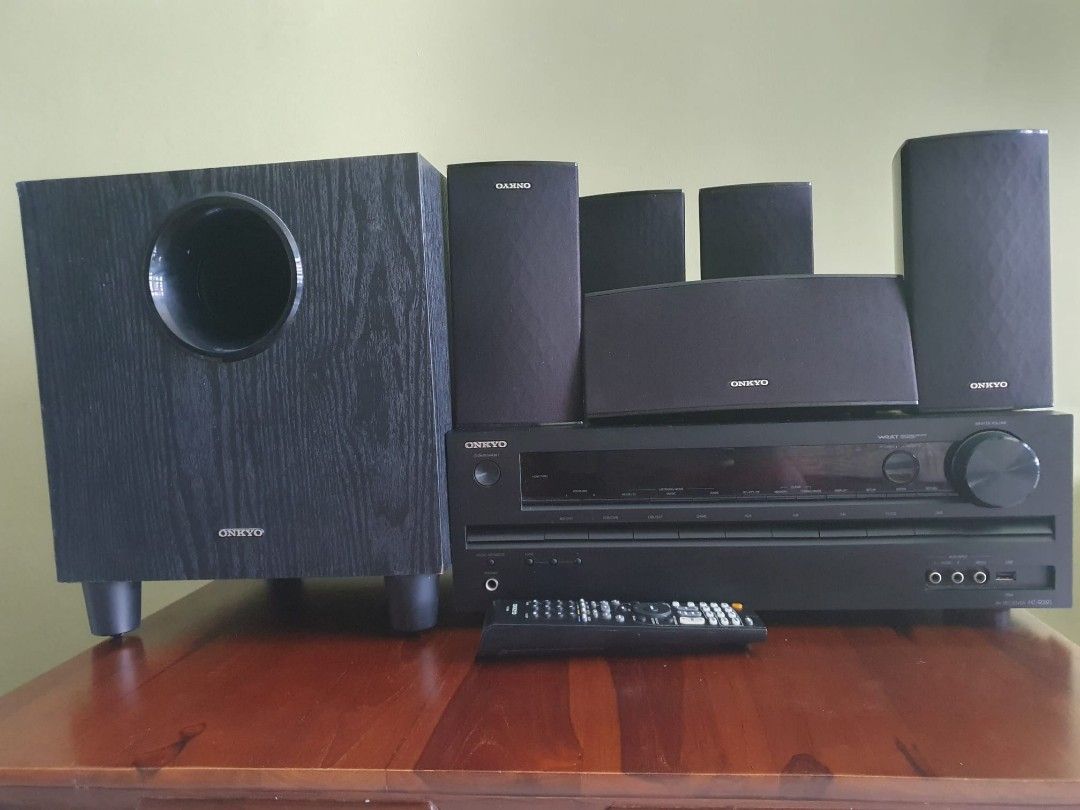ONKYO HT- R391 with 5.1 original speakers, Audio, Soundbars, Speakers ...