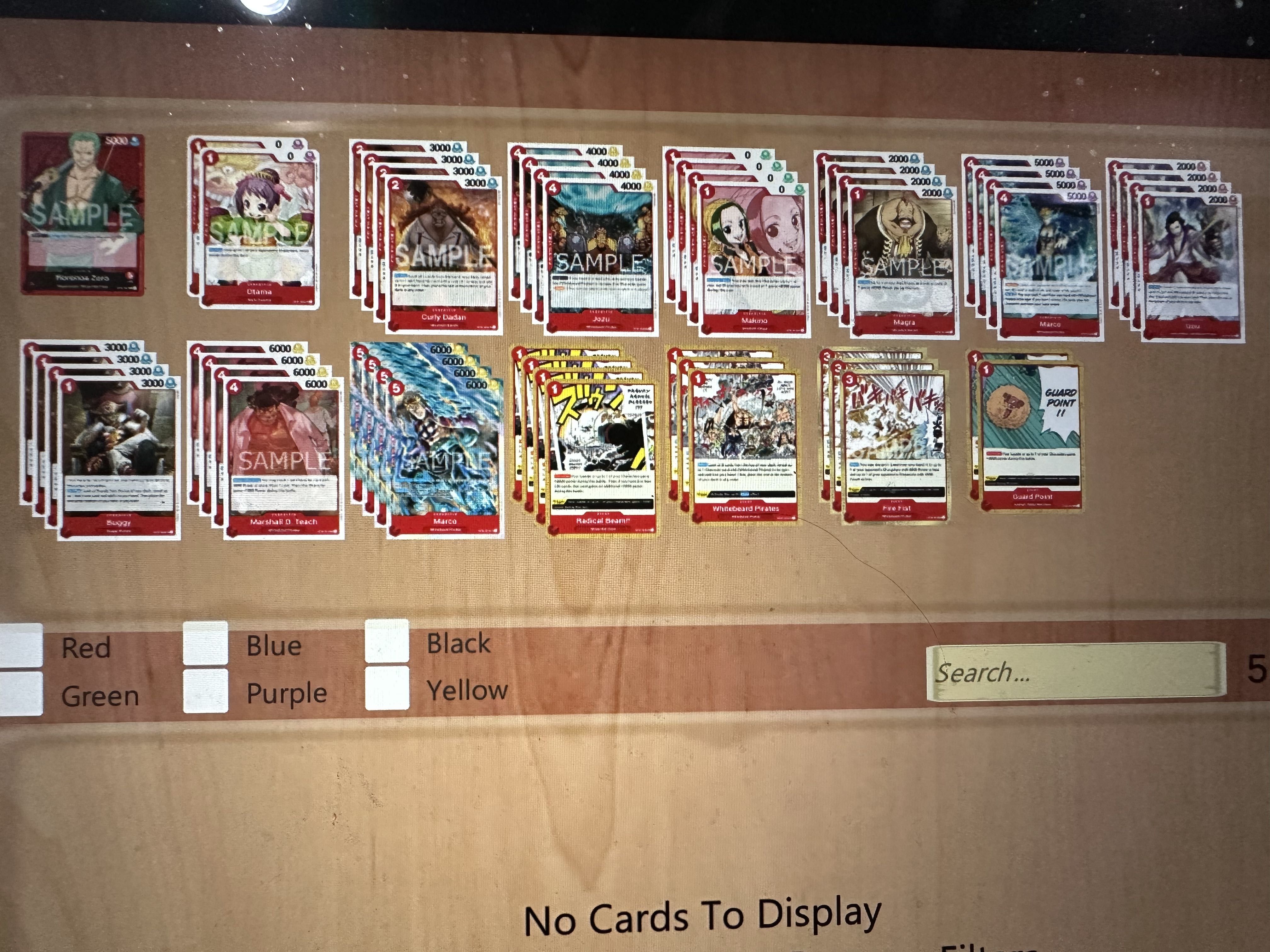OPTCG Red Zoro Deck, Hobbies & Toys, Toys & Games on Carousell