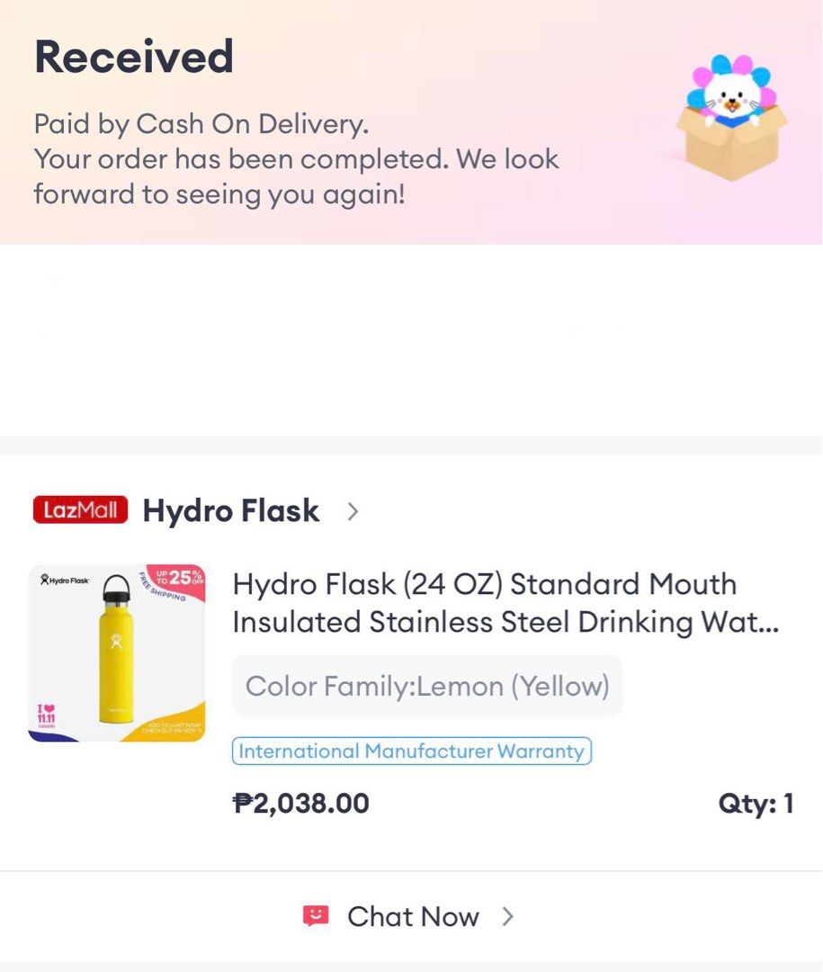 Original hydroflask 24oz standard mouth Lemon on Carousell