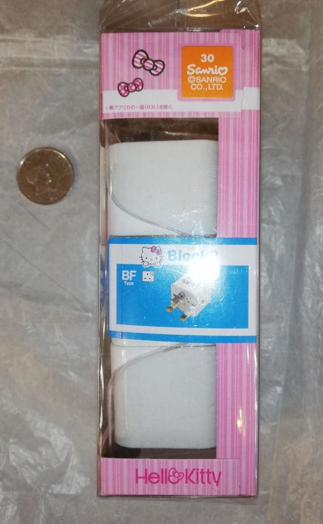 Original Kashimura X Hello Kitty Travel Plug Adaptor Set, TV & Home ...