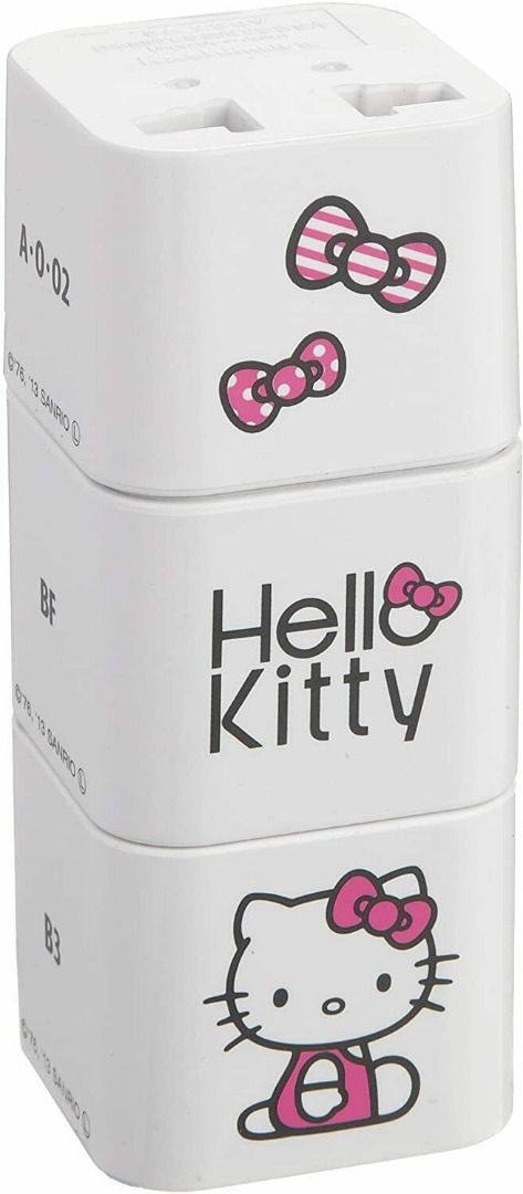 Original Kashimura X Hello Kitty Travel Plug Adaptor Set, TV & Home ...