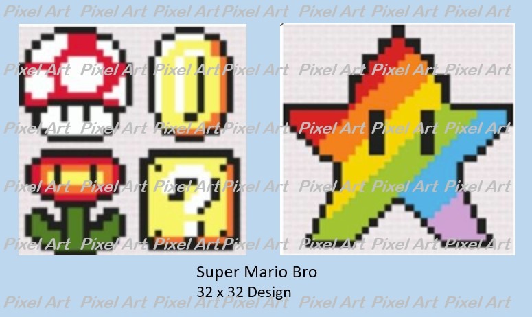 Super Mario Bro - Lego - Pixel Art , Hobbies & Toys, Stationery & Craft ...