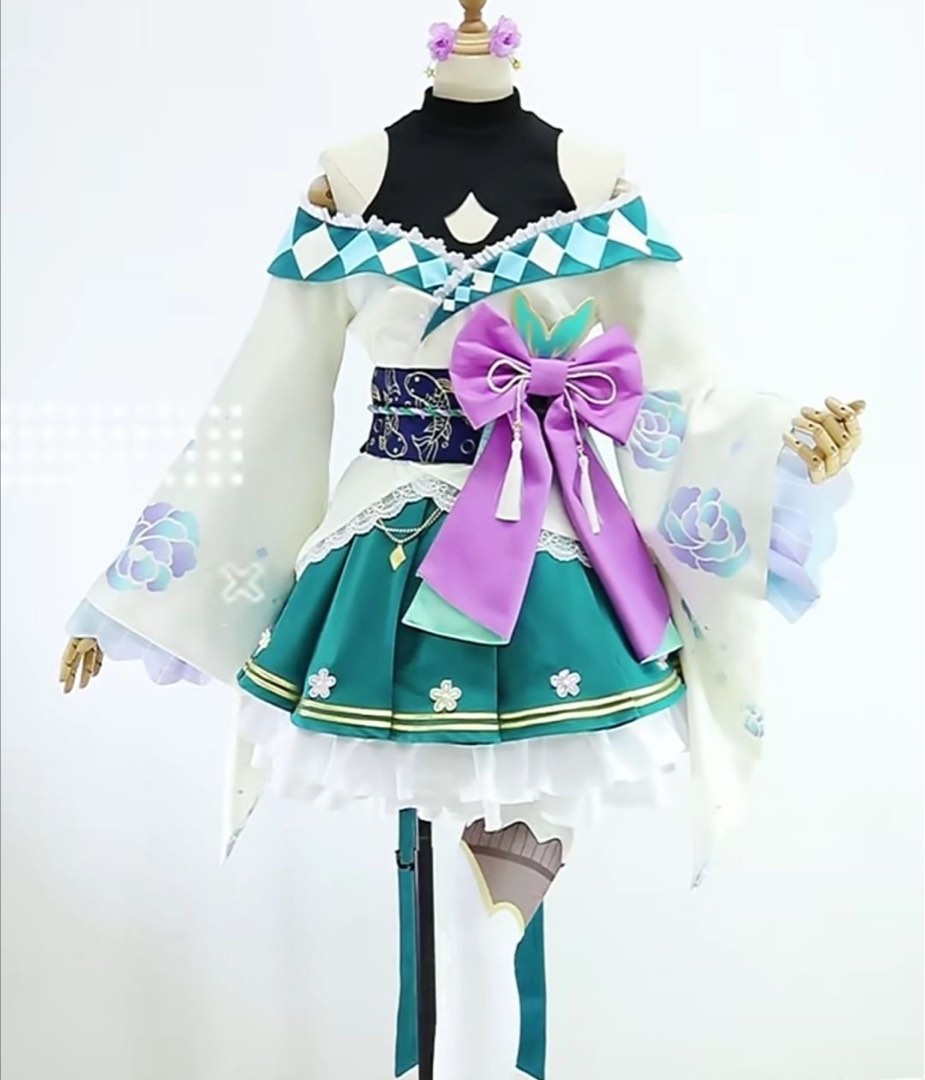 [PO] Finana Ryugu NIJISANJI Cosplay Costume Wig Shoes, Hobbies & Toys ...