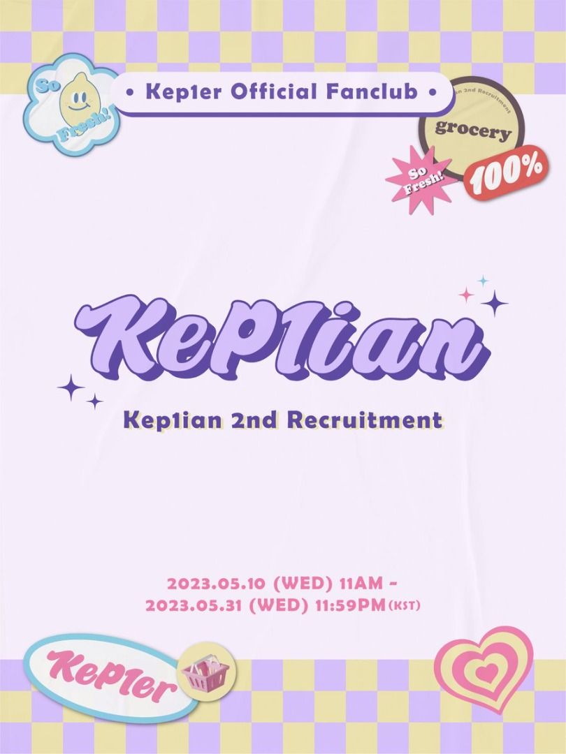 [PO] Kep1er Official Fan Club Kep1ian 2nd Recruitment Membership & Membership Kit, Hobbies ...