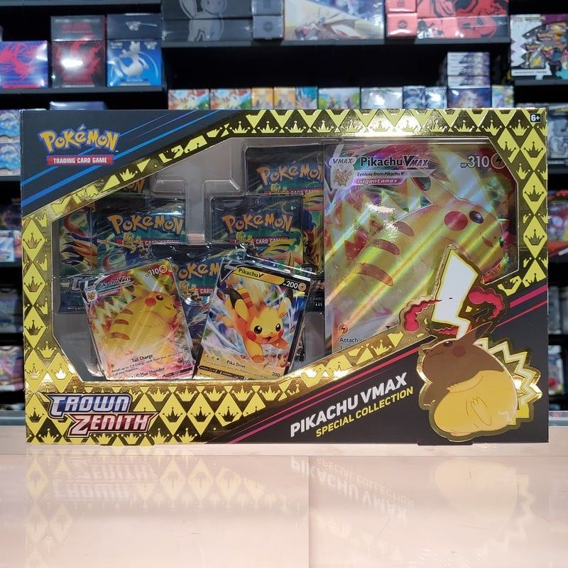 (LOWEST!!) Pokemon Crown Zenith Pikachu Vmax Collection Box, Hobbies ...