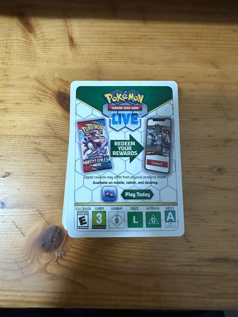 Pokémon卡牌 美版 PTCGO code ptcg Pokemon card, 興趣及遊戲, 玩具 & 遊戲類 - Carousell