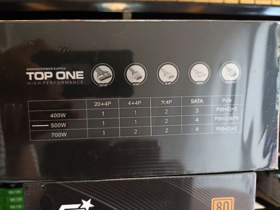 POWER SUPPLY YGT TRUE RATED 80 DOUBLE TRANSISTOR 500WATTS, Computers ...