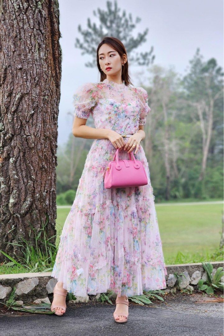 Premium flower dress, Women's Fashion, Dresses & Sets, Evening Dresses ...