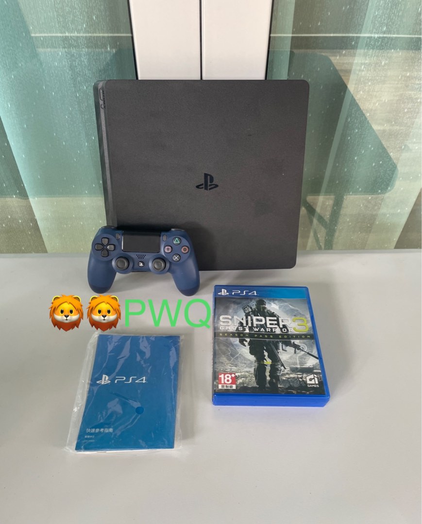 PS4 Slim Digital Edition Console + 1 Controller, Video Gaming, Video ...