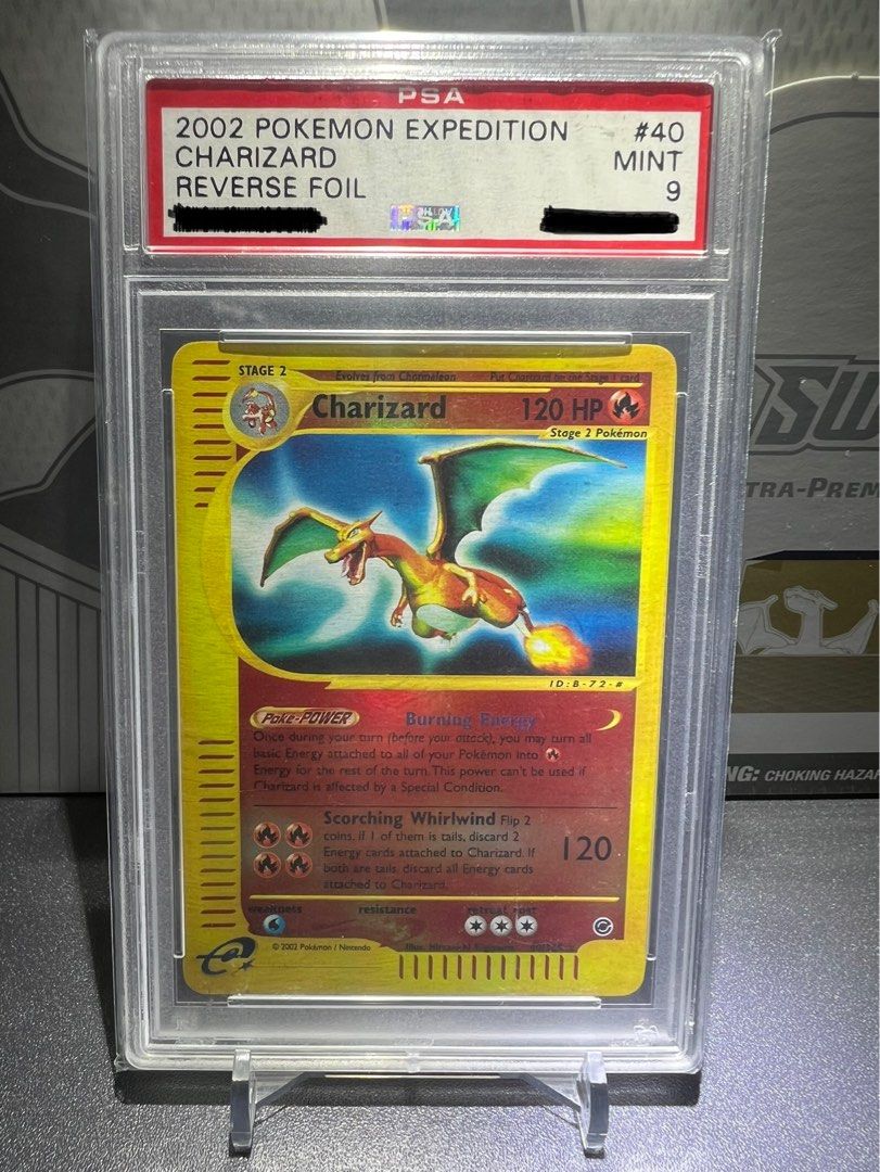 [PSA 9 & CGC 6.5] Expedition & Base Set Charizard Pokemon Slab, Hobbies ...