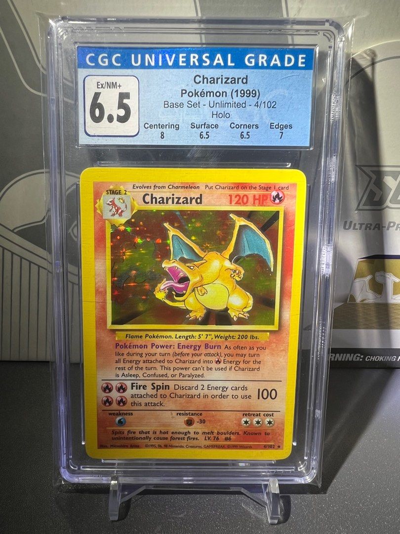 [PSA 9 & CGC 6.5] Expedition & Base Set Charizard Pokemon Slab, Hobbies ...