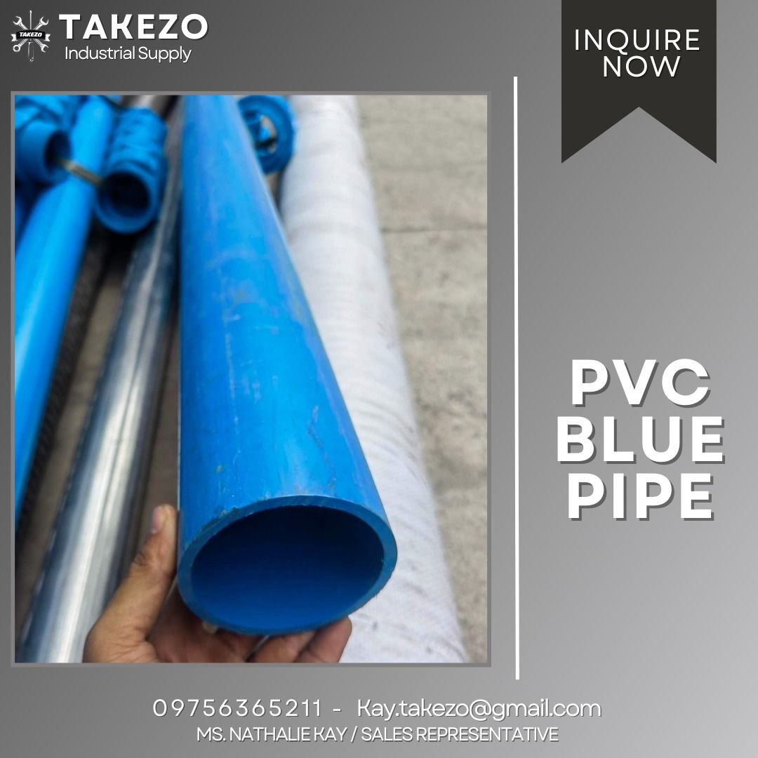 PVC BLUE PIPE, Commercial & Industrial, Construction Tools & Equipment ...
