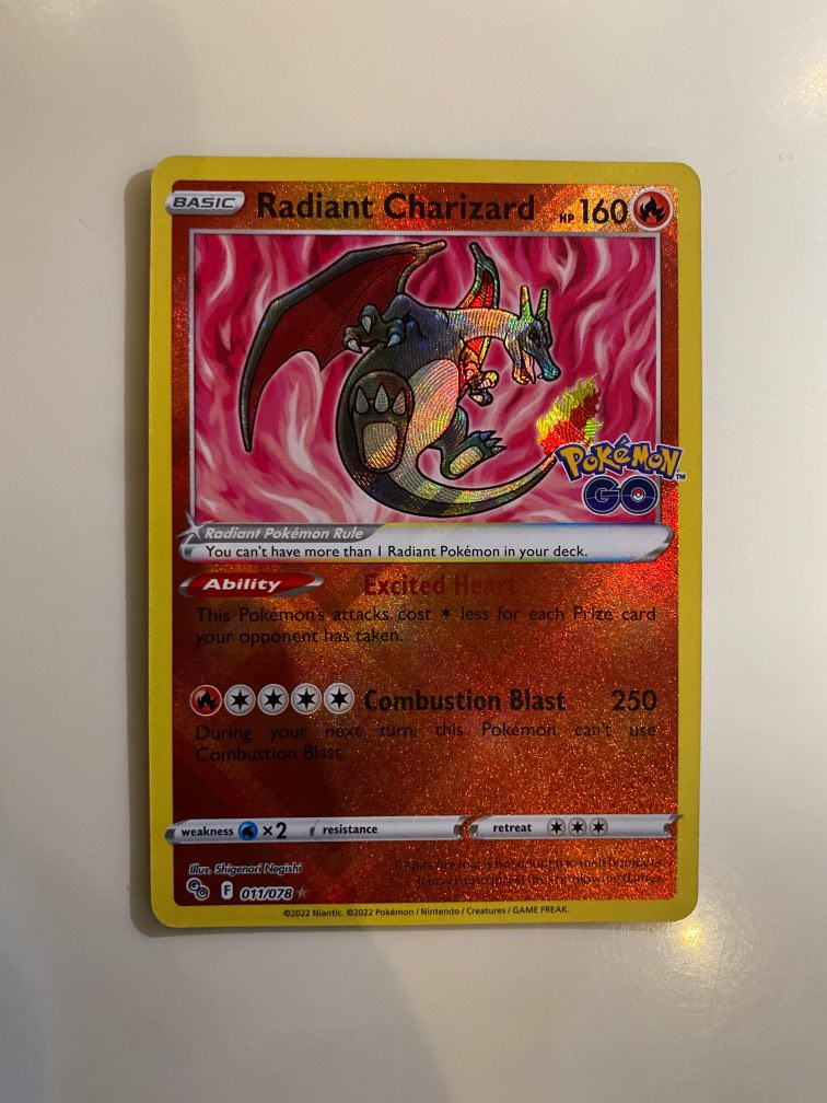 Radiant Charizard, Hobbies & Toys, Toys & Games on Carousell