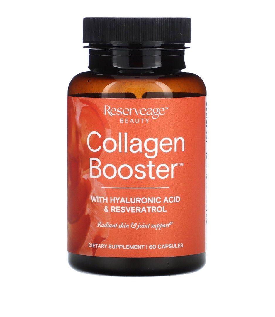 Reserveage Collagen Booster with Hyaluronic Acid and Resveratrol 60 ...
