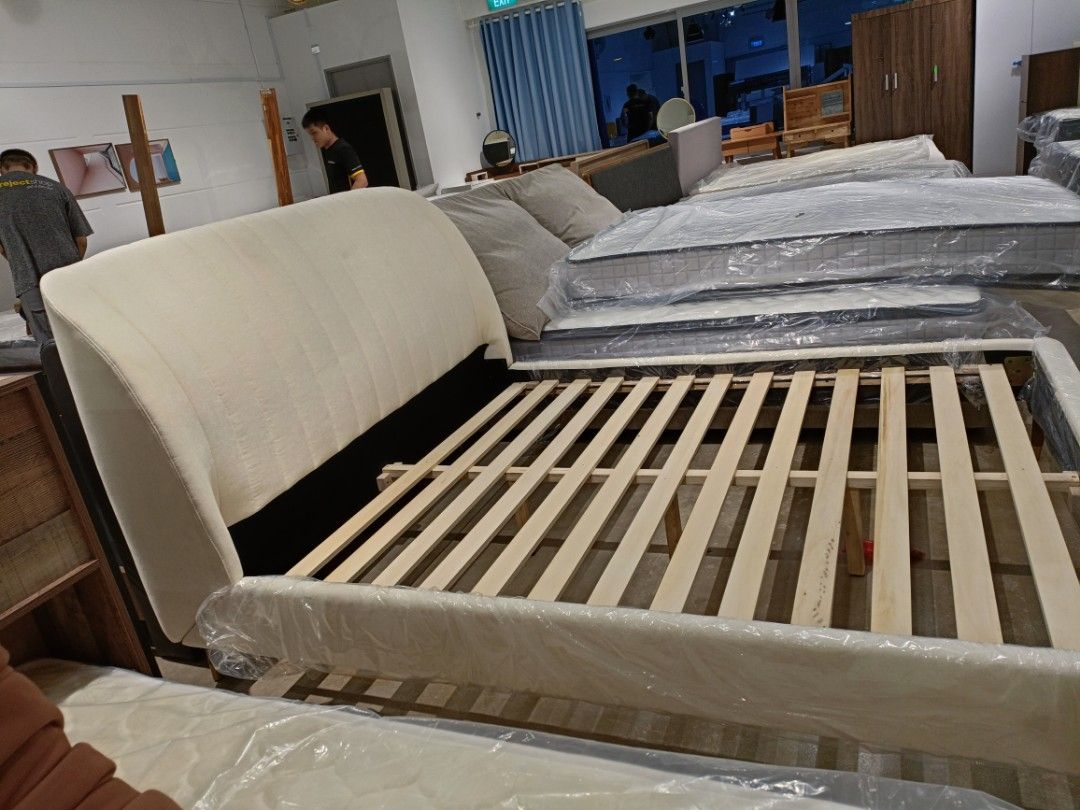 RIGERA Queen Size Tufted Bedframe, Furniture & Home Living, Furniture ...