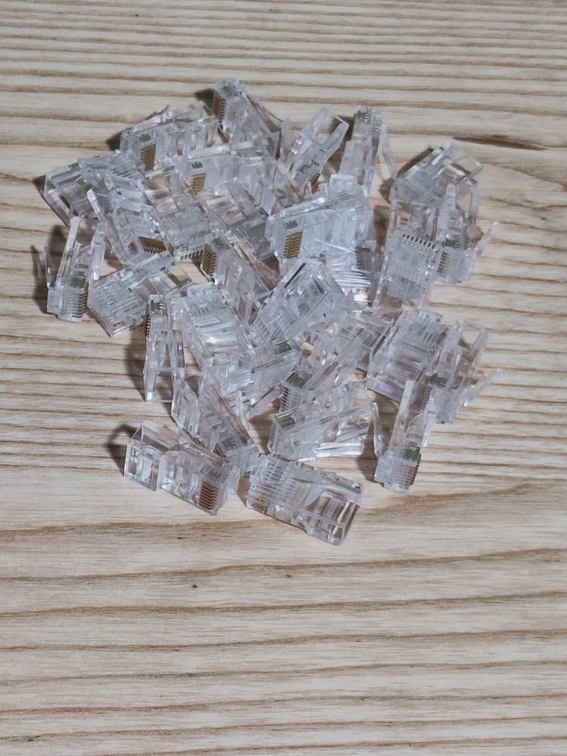 RJ45 Unshielded Modular Plug/Connector for Cat5e UTP & Cat6 UTP 24 AWG ...