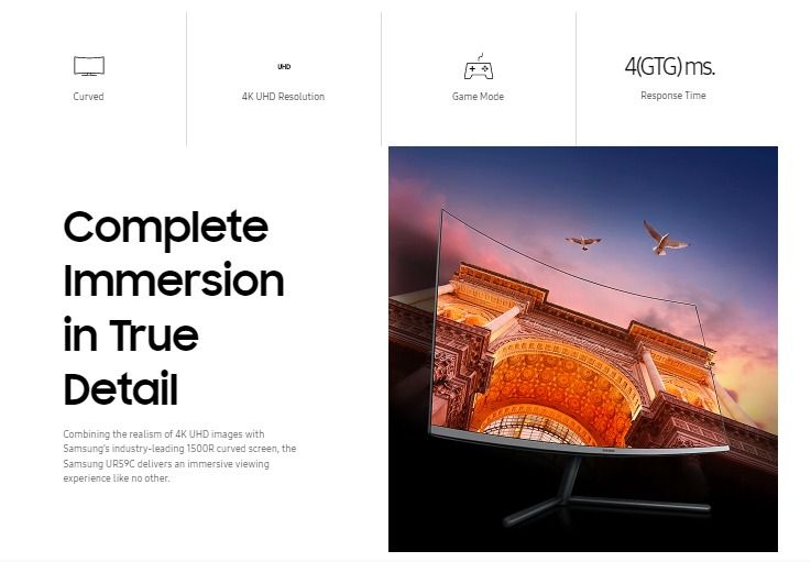 SAMSUNG HIGH RESOLUTION Monitors 4K Display UHD PC Screens (Choose your ...