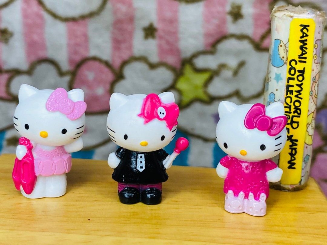Sanrio Hello Kitty mini rubber figure 65 each, Hobbies & Toys, Toys ...