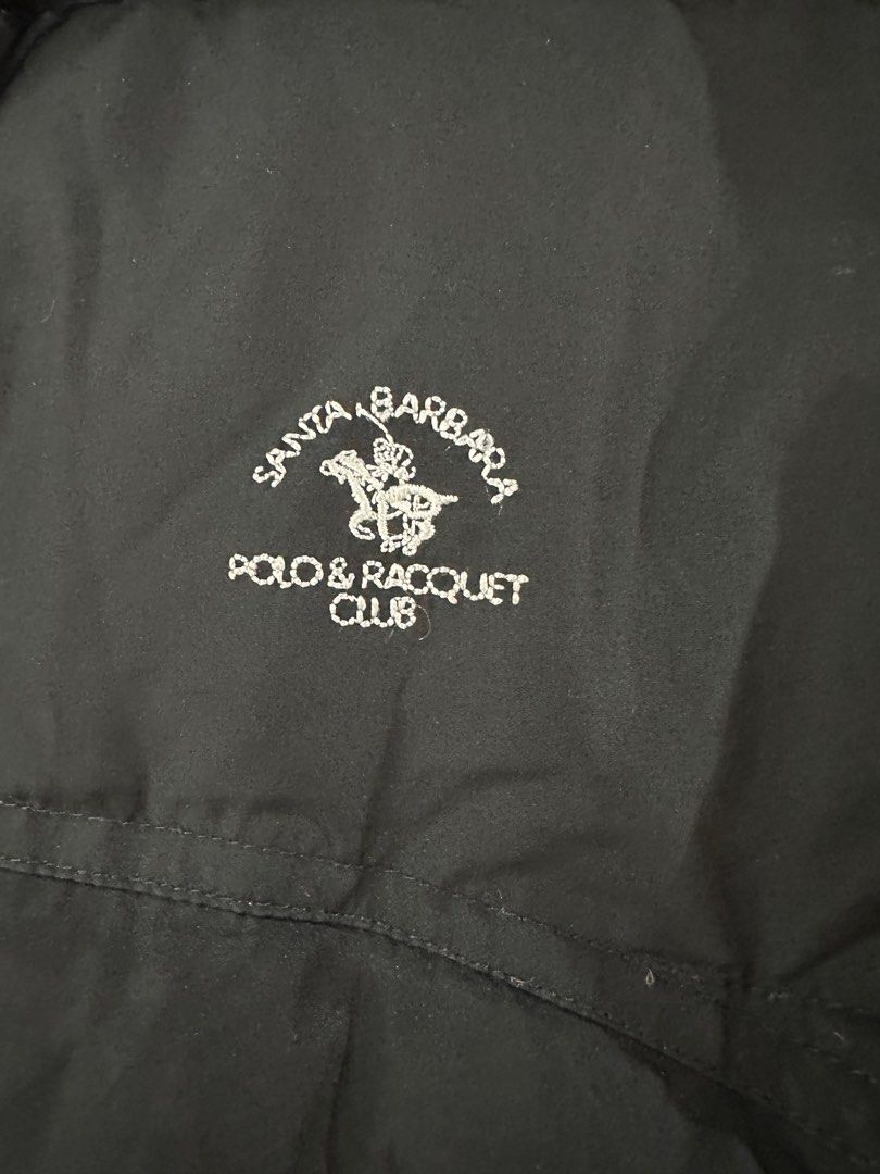 Santa Barbara Polo & Racquet club black puffer jacket, Women's Fashion ...