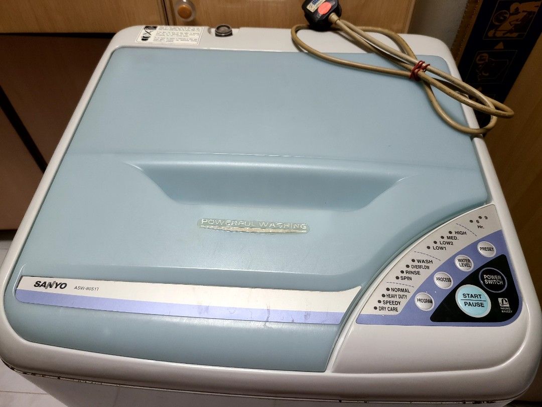 Sanyo ASW80S1T Washing Machine, TV & Home Appliances, Washing Machines ...
