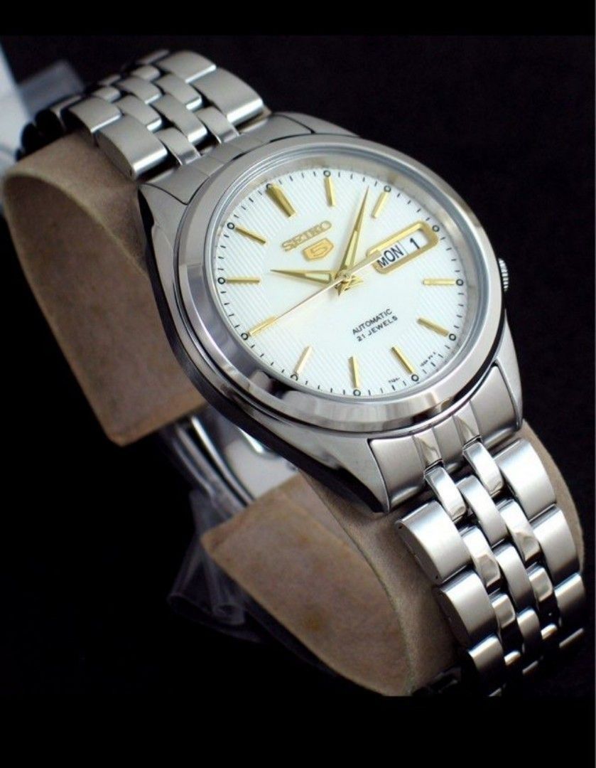 Seiko 5 SNKL17 Men's / Unisex Automatic Silver Dial Stainless Steel ...