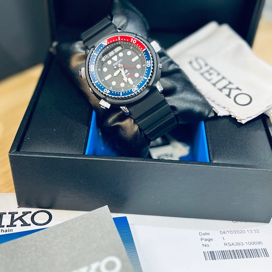 Seiko Porspex PADI Solar SNJ027P1, 名牌, 手錶 - Carousell