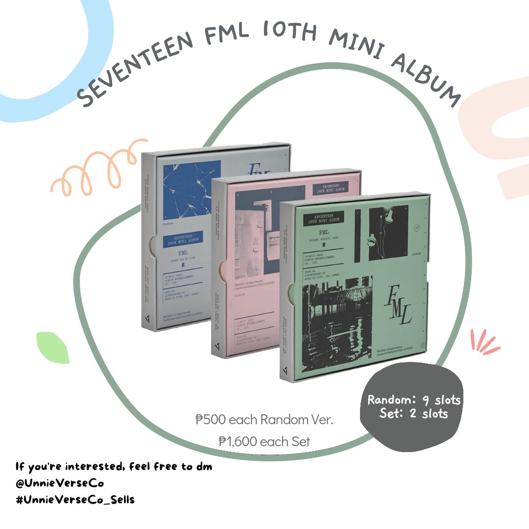 SEVENTEEN FML SEALED standard/regular (can choose version), Hobbies ...