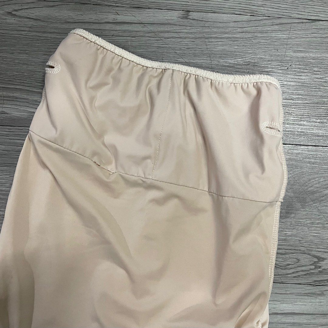 Sewlocal Textured Tube Beige One Piece in Crinkle Oat, Women's Fashion ...