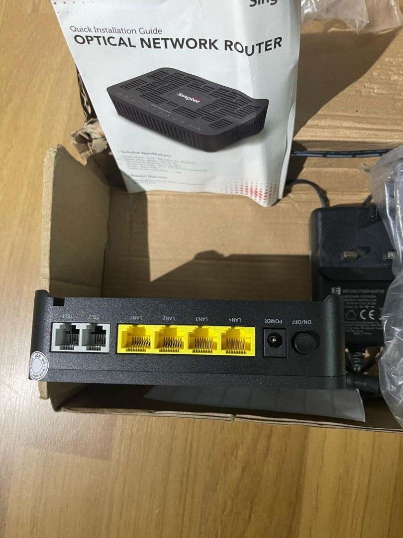 Singtel optical network router , mesh router , nokia G-240G-E ...