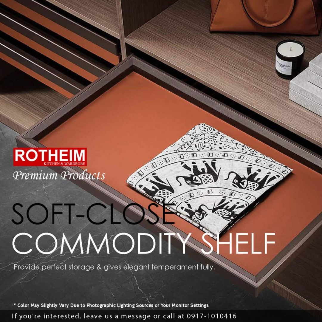 SOFT-CLOSE COMMODITY SHELF, Furniture & Home Living, Furniture, Shelves ...