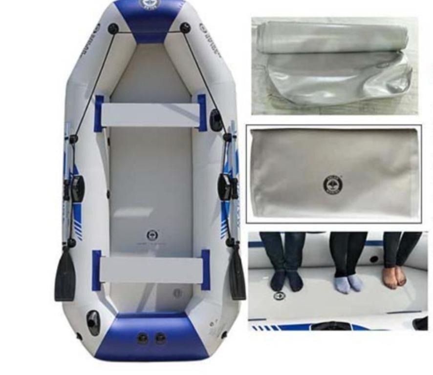 Solar Marine Large Inflatable Fishing Kayak Boat 260CM, Sports ...