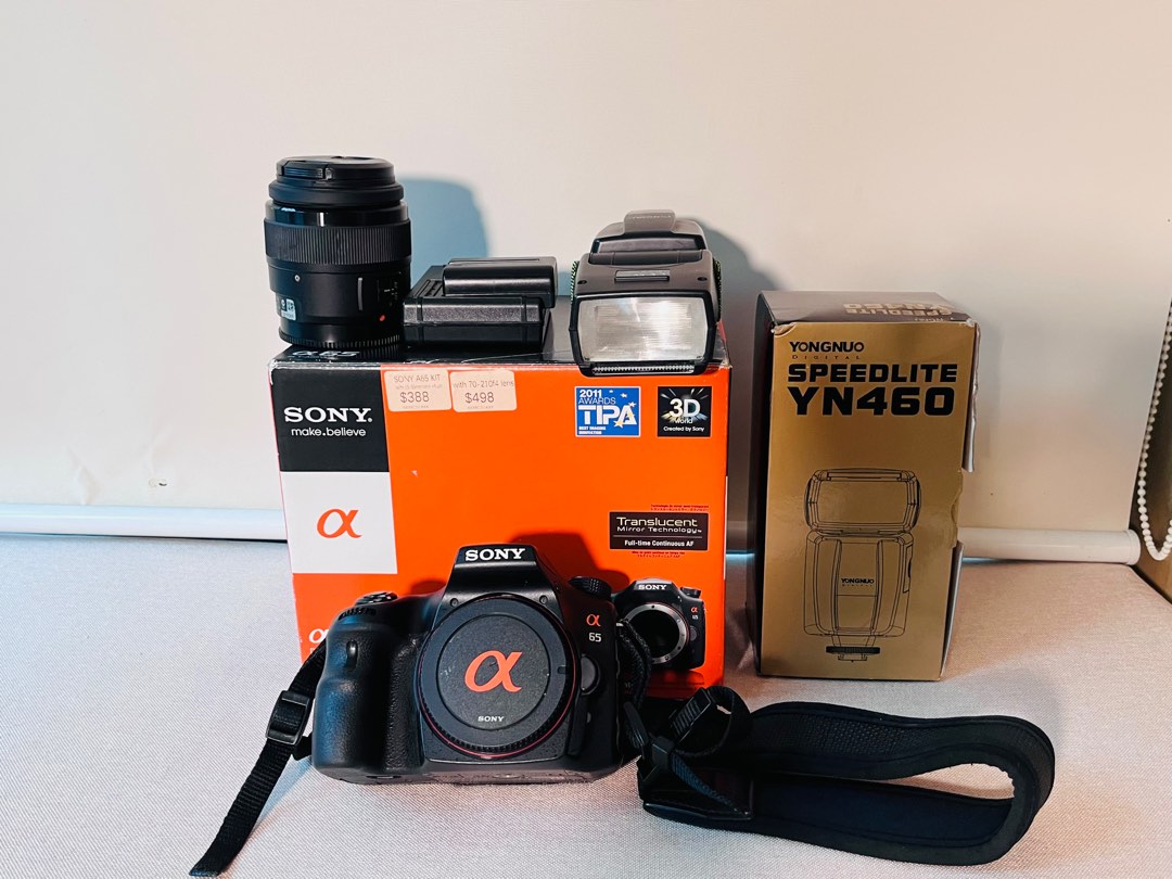 Sony a65 Kit for sale , Photography, Cameras on Carousell