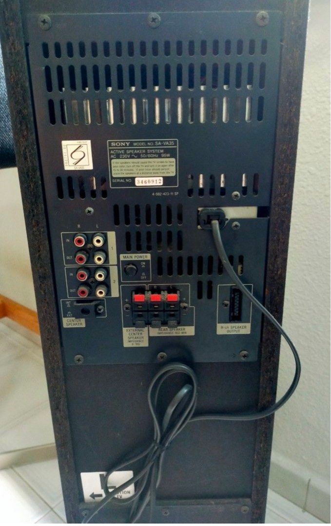 SONY ACTIVE SPEAKER MODEL SA-VA 35, 95W, Audio, Soundbars, Speakers ...