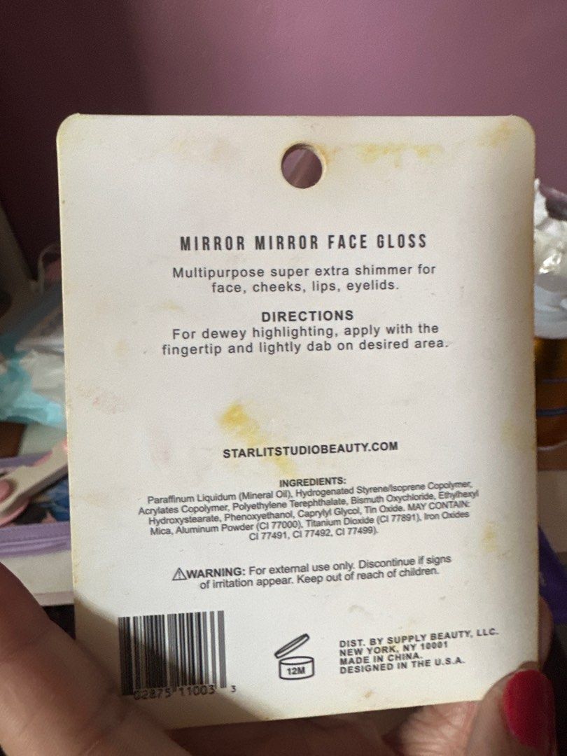 Starlit Studio Mirror Mirror Face Gloss Gold Glitter, Beauty & Personal Care, Face, Makeup on ...