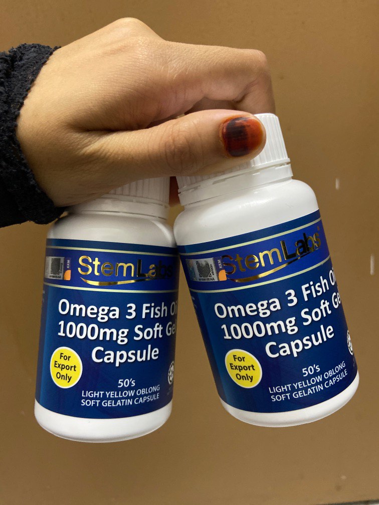 Stemlabs Omega 3 Fish Oil 1000mg 50’s, Health & Nutrition, Health Supplements, Vitamins ...