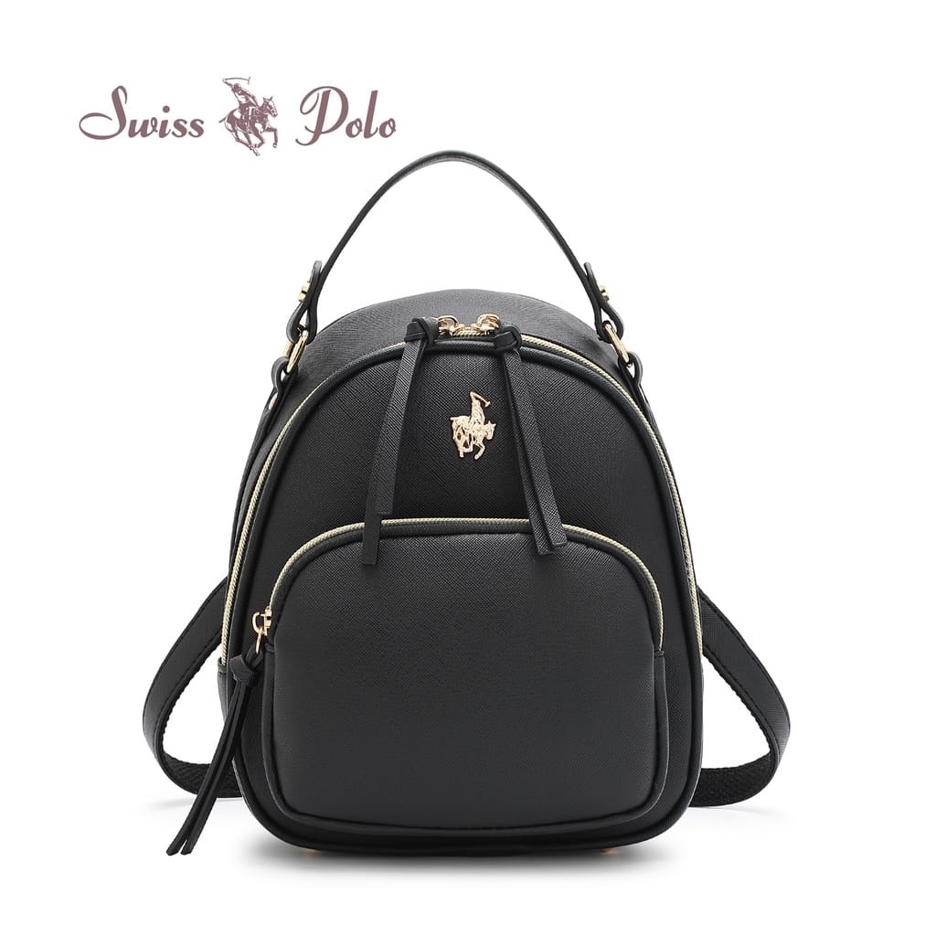 Swiss POLO Ladies Mini Backpack Black Colour, Luxury, Bags & Wallets on ...