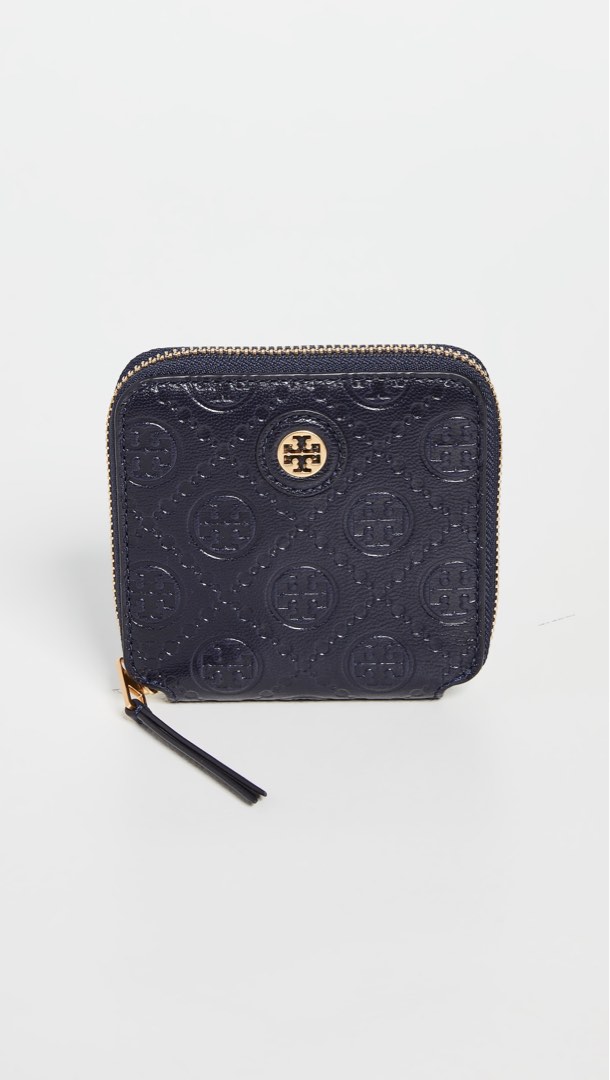 Tory Burch T Monogram Leather Bi-fold Wallet, Women's Fashion, Bags ...
