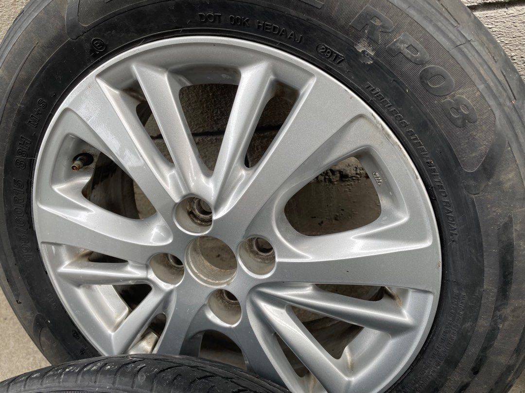 Toyota Vios Gen.4 MAGS & TIRES, Car Parts & Accessories, Mags and Tires ...