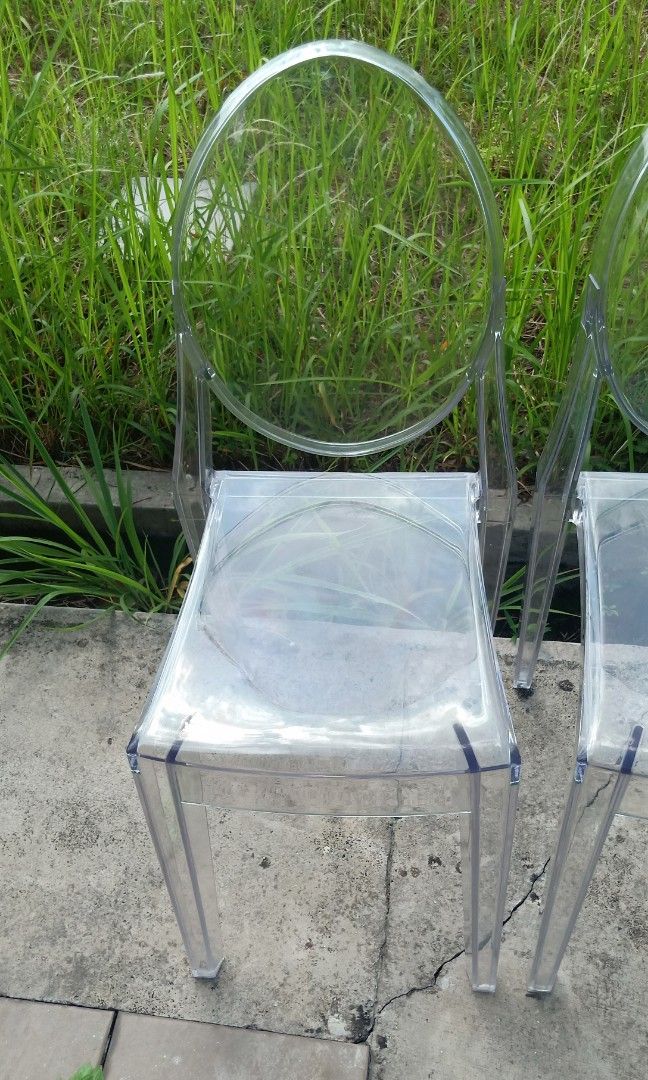 Transparent Plastic Chairs, Furniture & Home Living, Furniture, Chairs ...